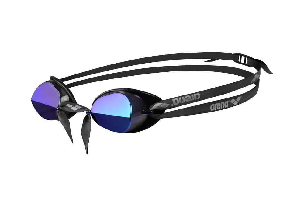 ARENA Swedix Mirror Race Swim Goggle,Smoke/Blue/Black | Poco Loco Swim Gear